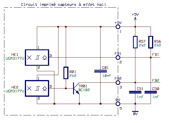 Schema electrique capteur effet hall